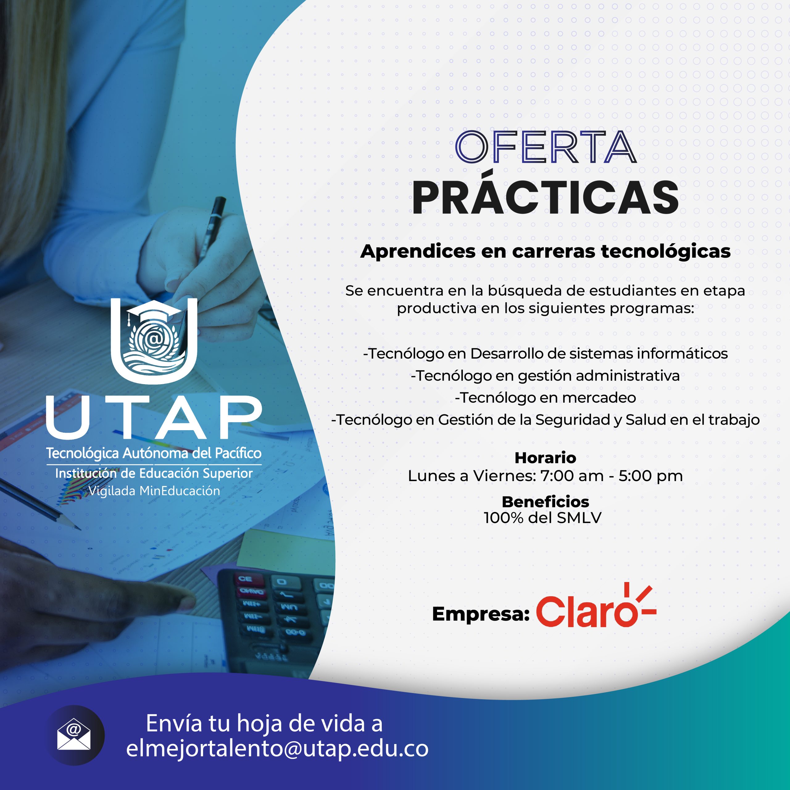 Oferta Prácticas: Claro - UTAP